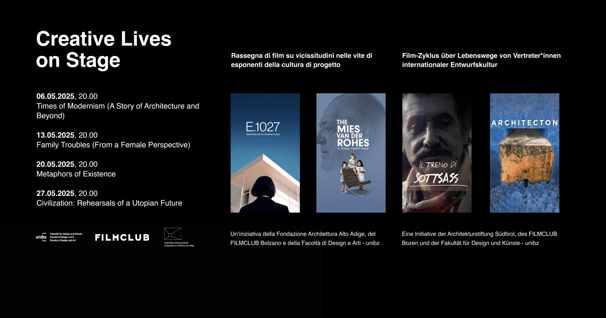Film-Reihe: Creative Lives on Stage / Libera Università di Bolzano