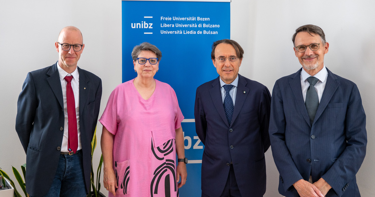 Il nuovo Questore di Bolzano in visita ai vertici dell’Università ...